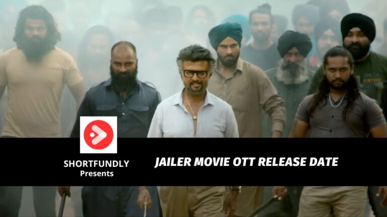 Jailer Movie OTT Release Date - Shortfundly